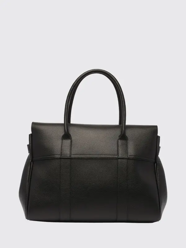 Mulberry Bayswater Handbag In Grained Calf Leather With Turn-lock Closure