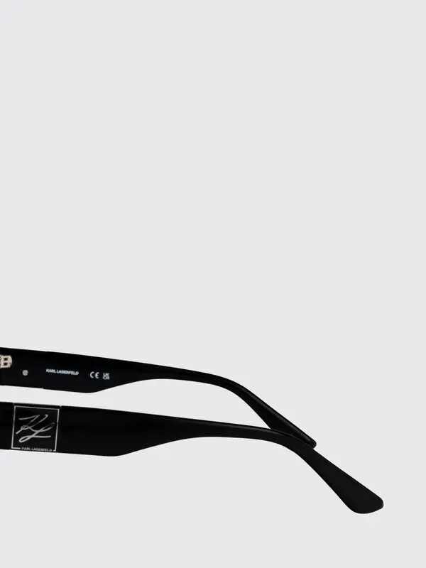 Karl Lagerfeld Rectangular Acetate Sunglasses With Tone-on-tone Logo