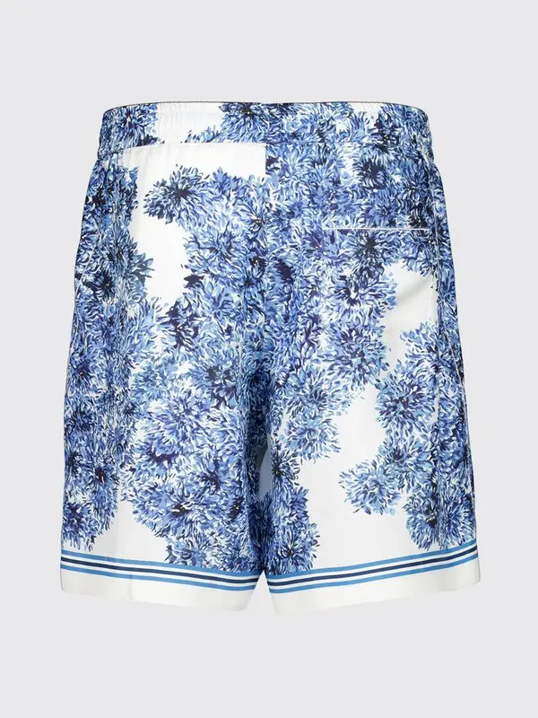 Givenchy Floral-print Silk Shorts With Mid-rise Waist