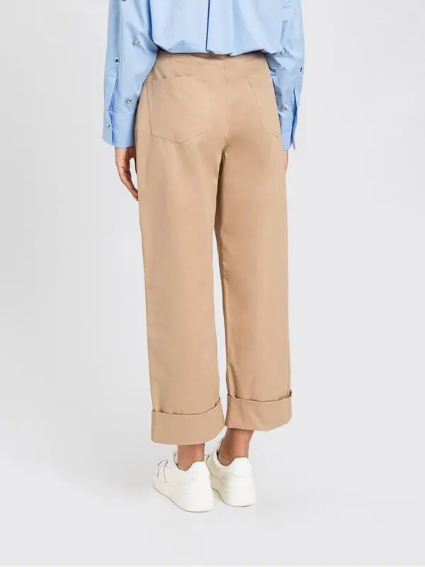 TWINSET Cotton Cropped Trousers