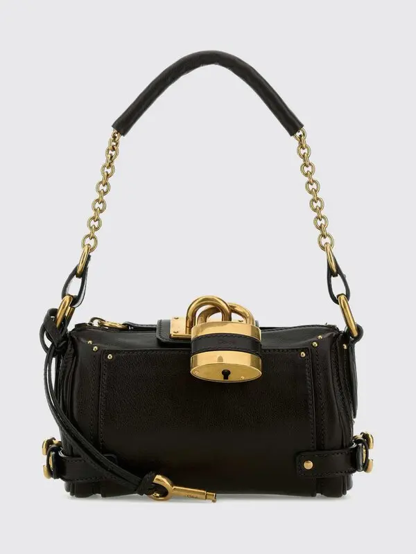 Chloé Paddington Grained Leather Mini Shoulder Bag With Padlock