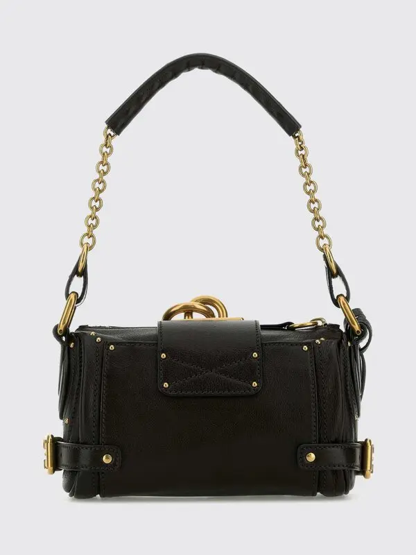 Chloé Paddington Grained Leather Mini Shoulder Bag With Padlock
