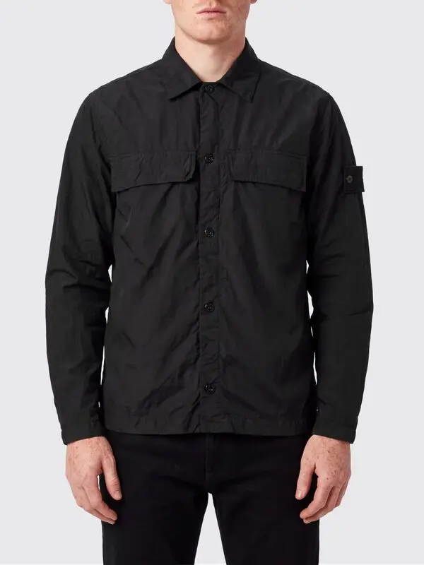 Stone Island Ghost Capsule Hooded Recycled Technical Fabric Puffer Jacket - Black