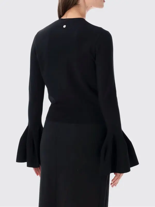 Stella McCartney Viscose Blend Cardigan With Flared Cuffs And Crew Neck