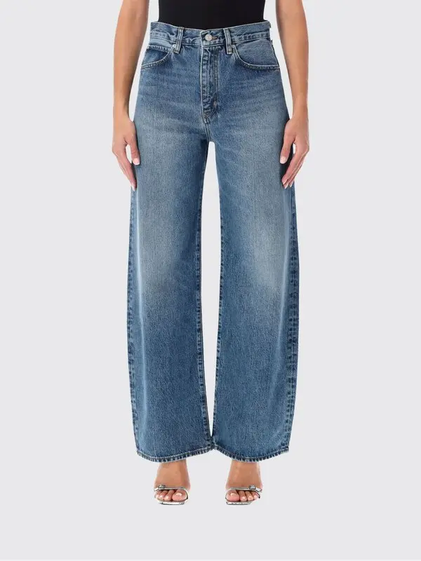 FRAME The Loose High-waisted Baggy Jeans In Cotton And Lyocell - Denim