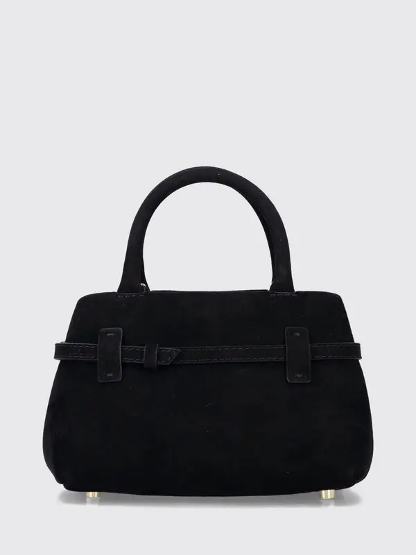 Manu Atelier Le Cambon 20 Mini Handbag In Leather With Removable Shoulder Strap
