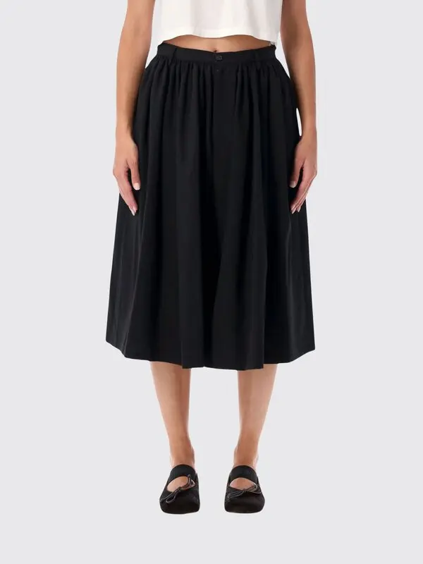 MAISON MARGIELA High-waisted Wide Leg Bermuda Shorts In Wool Blend