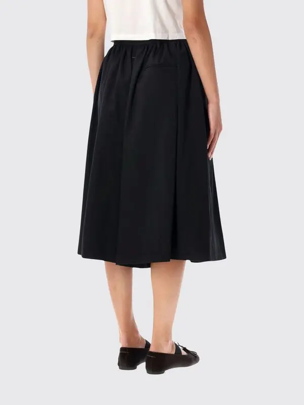 MAISON MARGIELA High-waisted Wide Leg Bermuda Shorts In Wool Blend