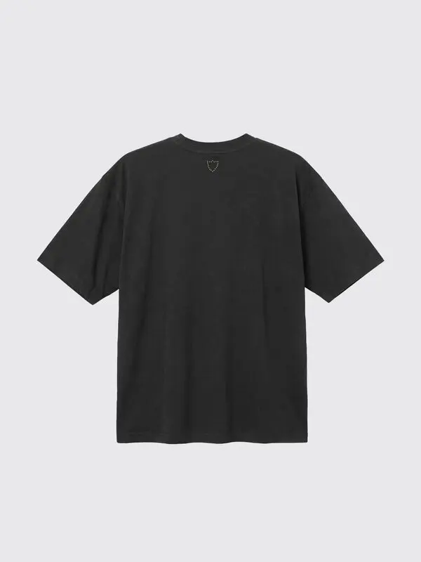 HTC LOS ANGELES Relaxed Fit Slogan Print Cotton T-shirt