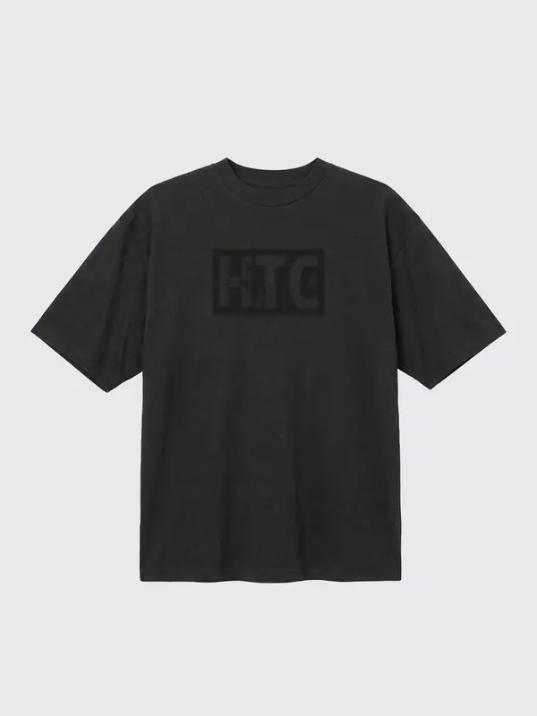 HTC LOS ANGELES Relaxed Fit Tone-on-tone Logo Cotton T-shirt