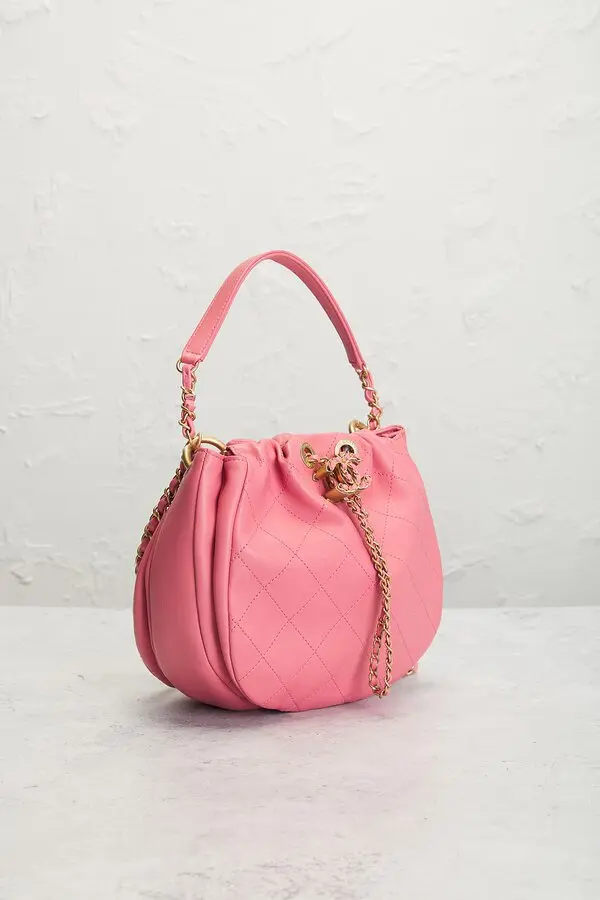 Chanel Calfskin Drawstring Bucket Bag