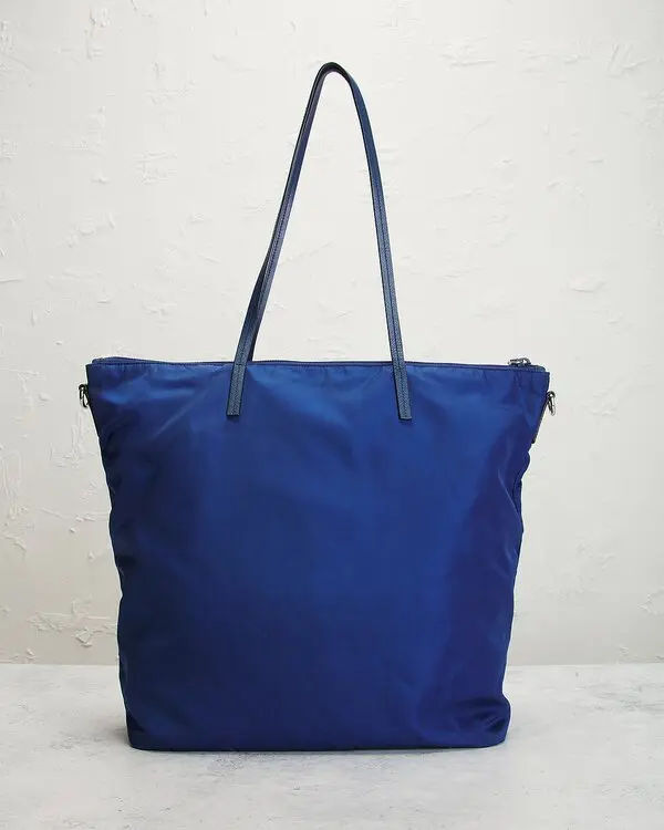 FWRD RENEW Prada Tessuto Tote Bag - Blue