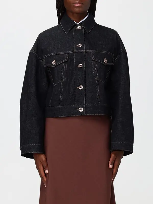 Brunello Cucinelli Cropped Relaxed-fit Denim Jacket In Cotton - Black