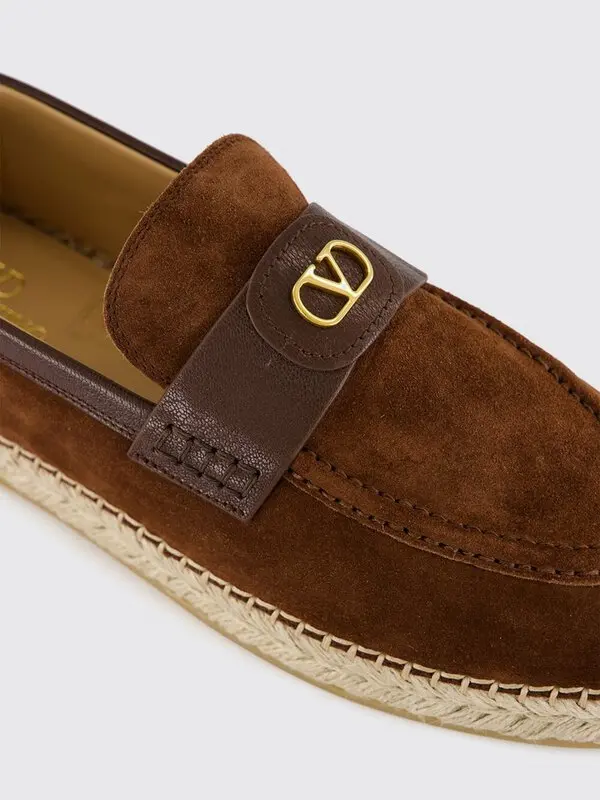 Valentino Garavani Suede Espadrilles With Vlogo Signature Plaque