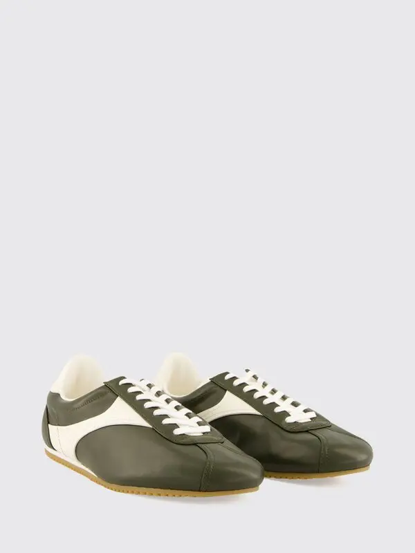 Bottega Veneta Shot Bi Abstract Pattern Calfskin Leather Sneakers