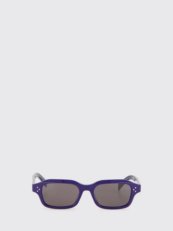 Celine Rectangular Acetate Sunglasses With Dark Lenses And Thick Temples