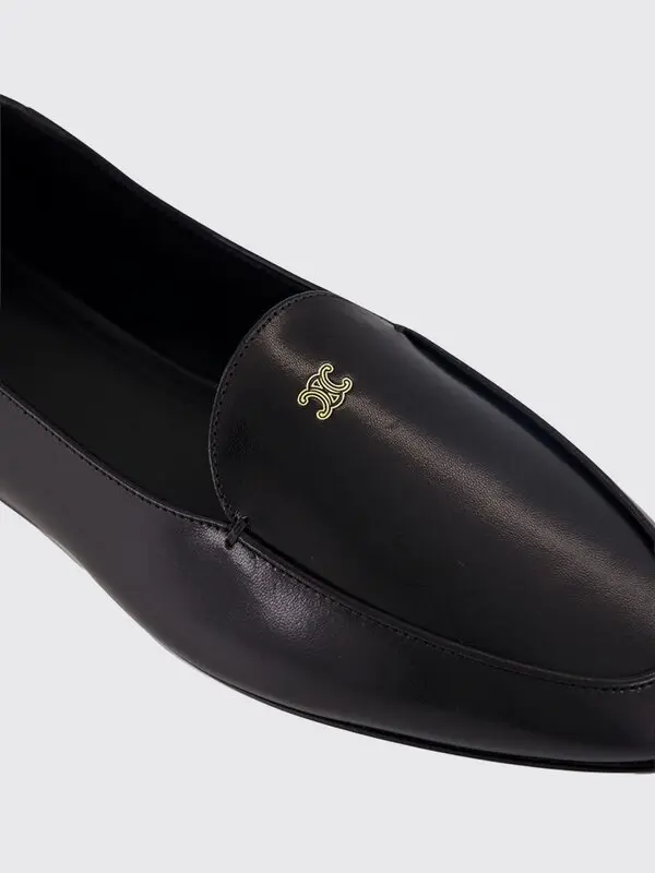 Celine Loafers In Nappa Leather With Triomphe Logo Detail
