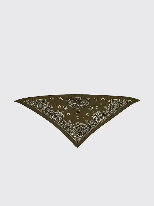 FERRAGAMO Arabesque Cashmere And Wool Triangle Scarf With Logo