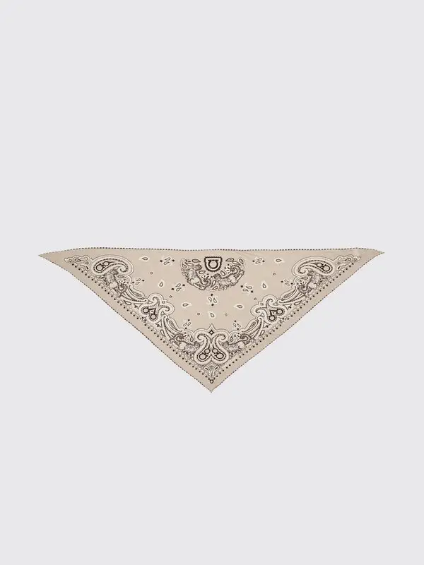 FERRAGAMO Arabesque Cashmere And Wool Triangle Scarf With Logo