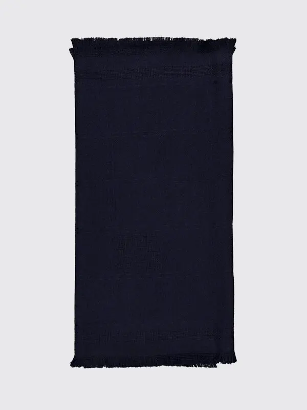 FERRAGAMO Wool And Silk Blend Scarf With Fringed Edges