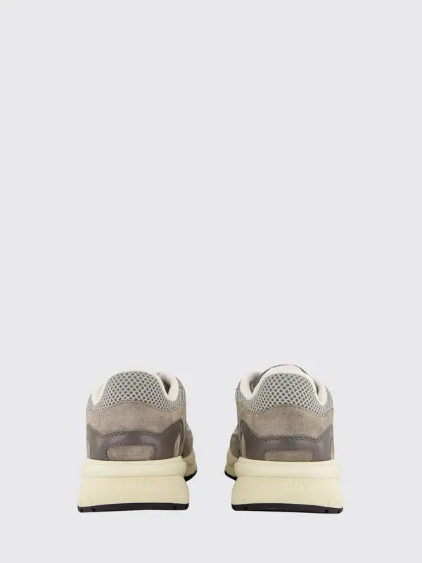 Celine Low Top Sneakers In Mesh And Suede With Monogram Pattern - Beige