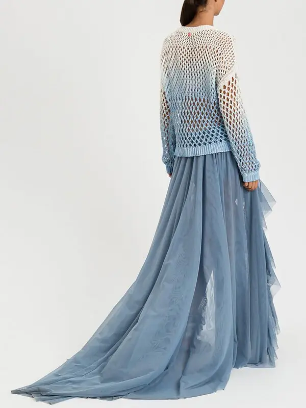 TWINSET Asymmetric Tulle Skirt