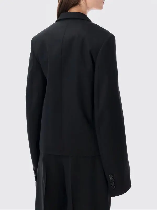 JW Anderson Cropped Single-breasted One-button Wool Blazer