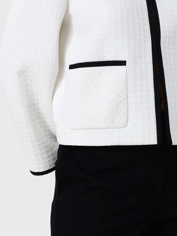 Valentino Garavani Cropped Crewneck Blazer In Cotton Tweed