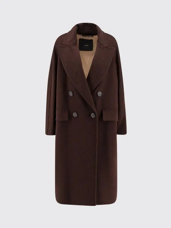 Max Mara Angus Long Double-breasted Coat In Cashmere And Alpaca