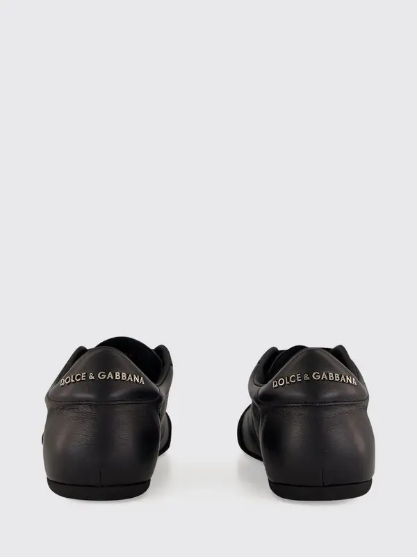 Dolce & Gabbana Ginnica Soft Calf Leather Sneakers With Suede Details