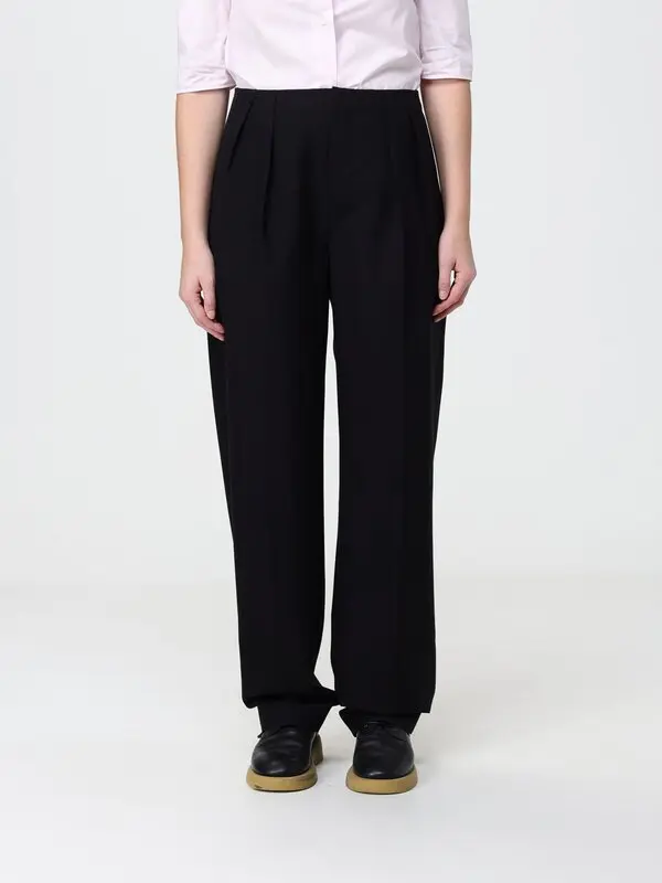 JIL SANDER Pointed Collar Short-sleeve Cotton Poplin Shirt
