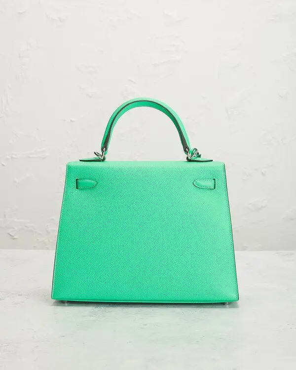 FWRD RENEW Hermes Epsom Kelly 25 Sellier Handbag