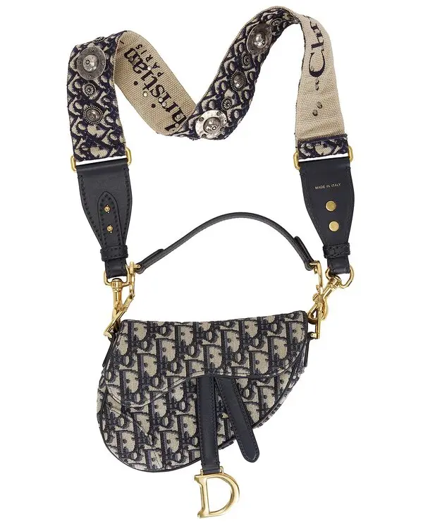 FWRD RENEW Dior Trotter Oblique Mini Saddle Bag