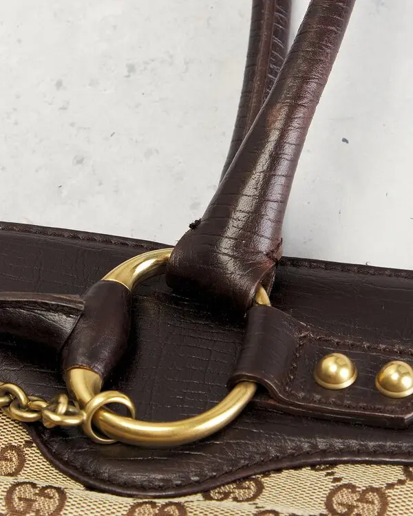 FWRD RENEW Gucci Horsebit Tote Bag