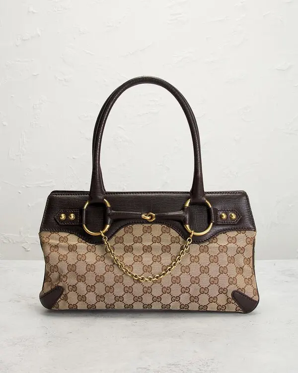 FWRD RENEW Gucci Horsebit Tote Bag