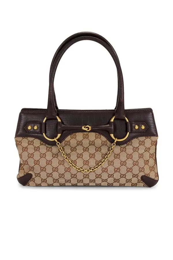 Gucci Horsebit Tote Bag - Brown