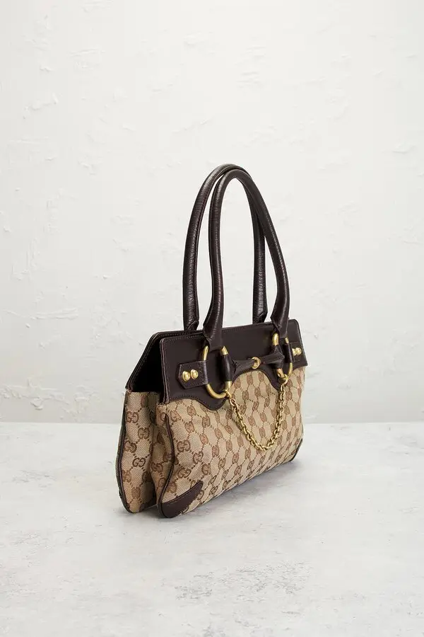Gucci Horsebit Tote Bag - Brown