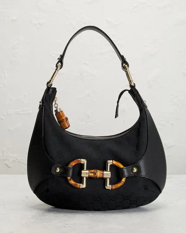 FWRD RENEW Gucci Bamboo Horsebit Hobo Bag