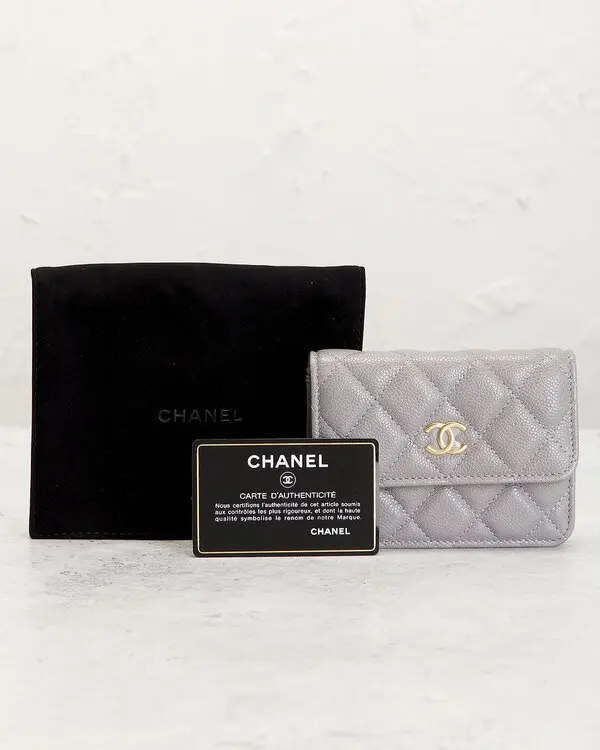 FWRD RENEW Chanel Caviar Mini Miss Coco Clutch - Grey