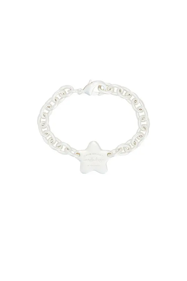 Sandy Liang Star Charm Bracelet In Metallic