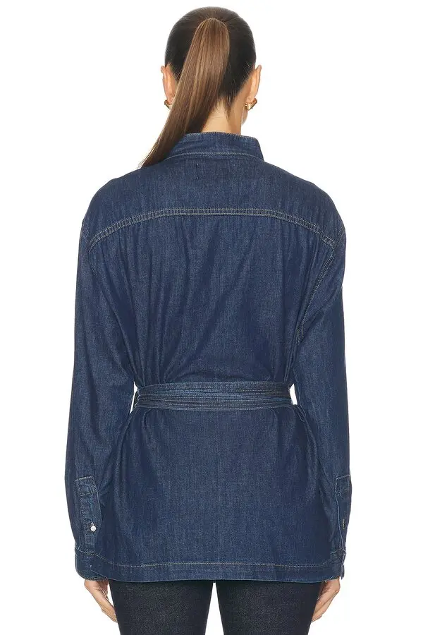 TWP Denim Tamzin Shirt In Blue