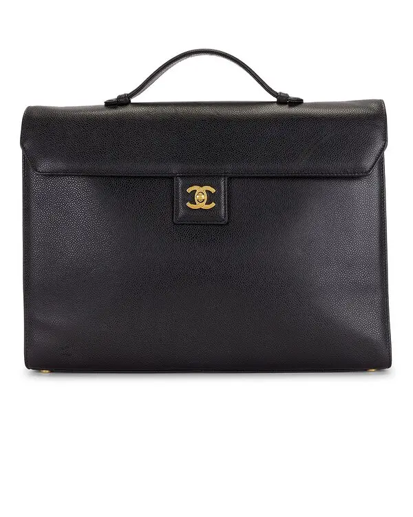 FWRD RENEW Chanel Caviar Vintage Executive Briefcase