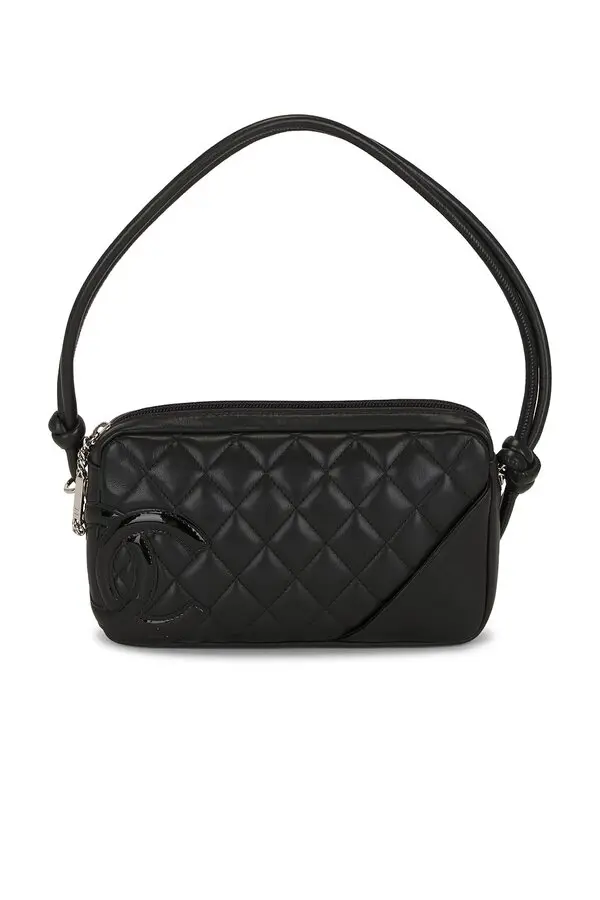 Chanel Calfskin Cambon Ligne Pochette Shoulder Bag - Black
