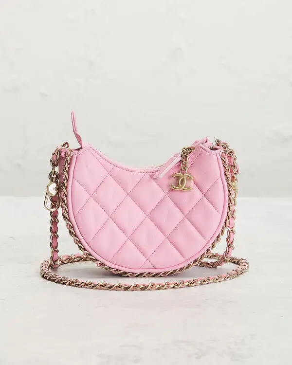 FWRD RENEW Chanel Lambskin Mini Hobo Bag