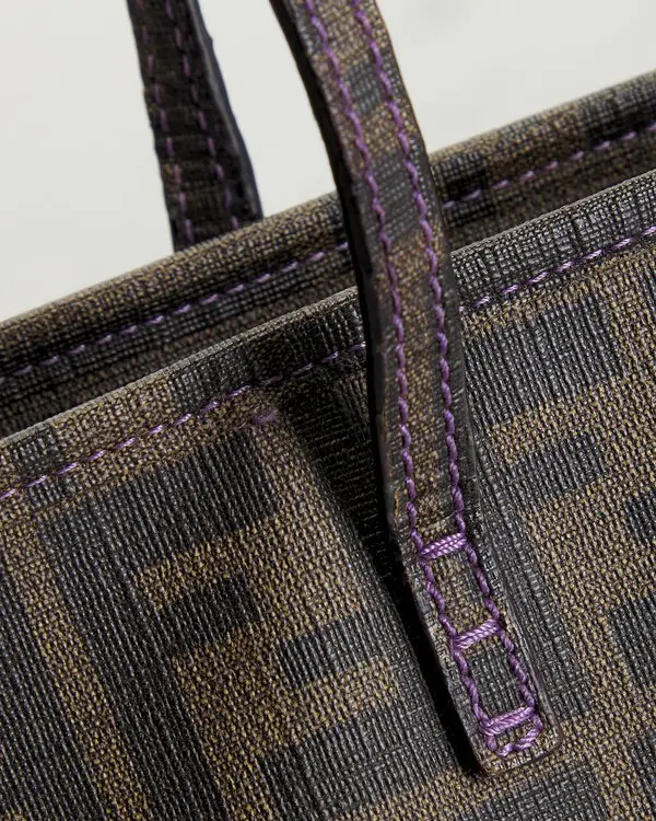 FWRD RENEW Fendi Zucca Roll Tote Bag