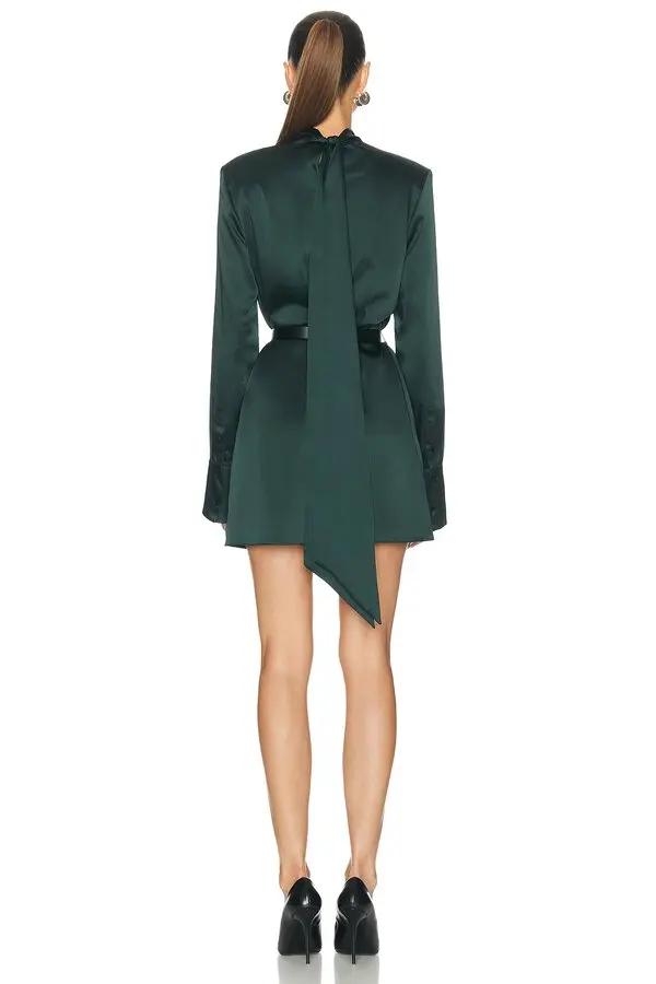 SEROYA Angrea Mini Dress In Green