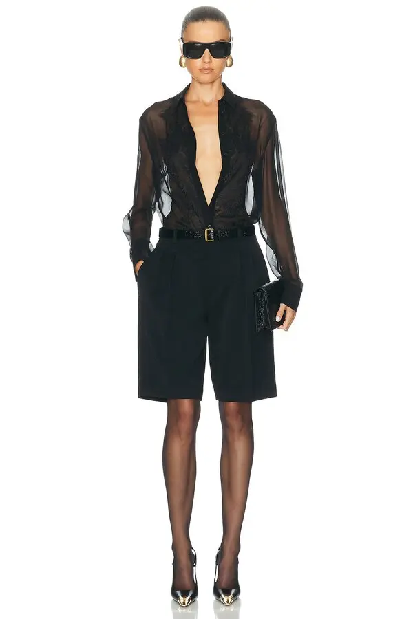 SANS FAFF Chelsea Silk Lace Blouse