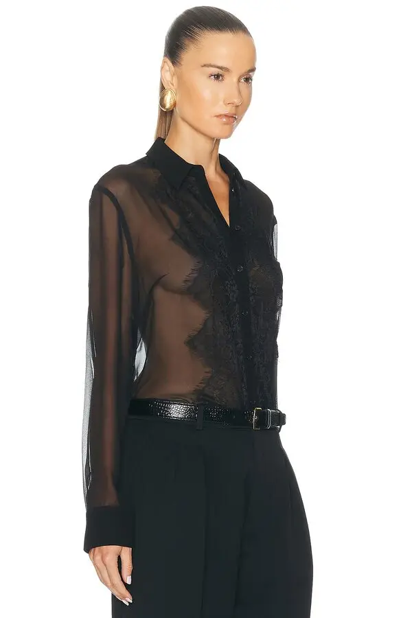 SANS FAFF Chelsea Silk Lace Blouse
