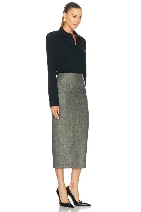 WILLY CHAVARRIA Polo Dress In Black - Uniform Brown & Black