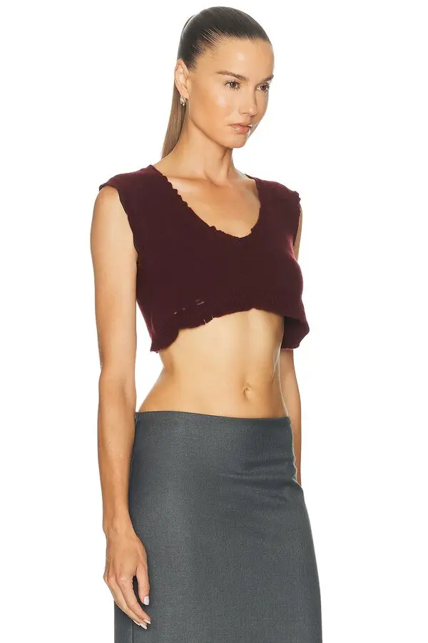 MAISON MARGIELA Lived-in Knitwear Top